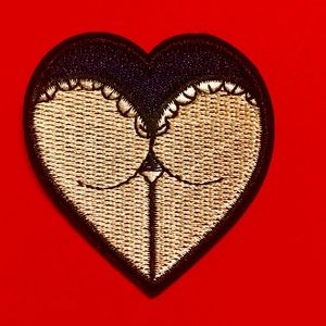 Accessories | Heart Shaped Booty Love The Butt Iron On Patch | Poshmark